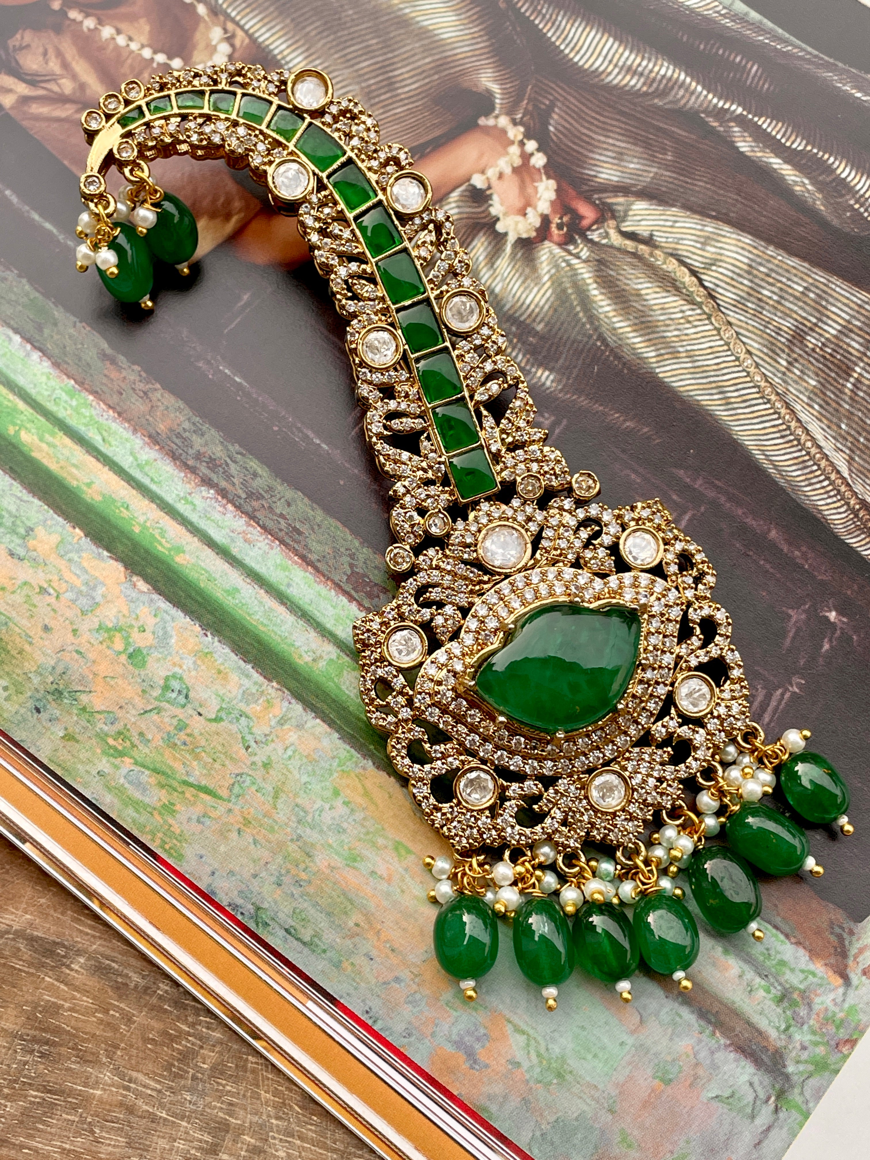 Maharatan Polki Kalgi – AVSAJEWELS